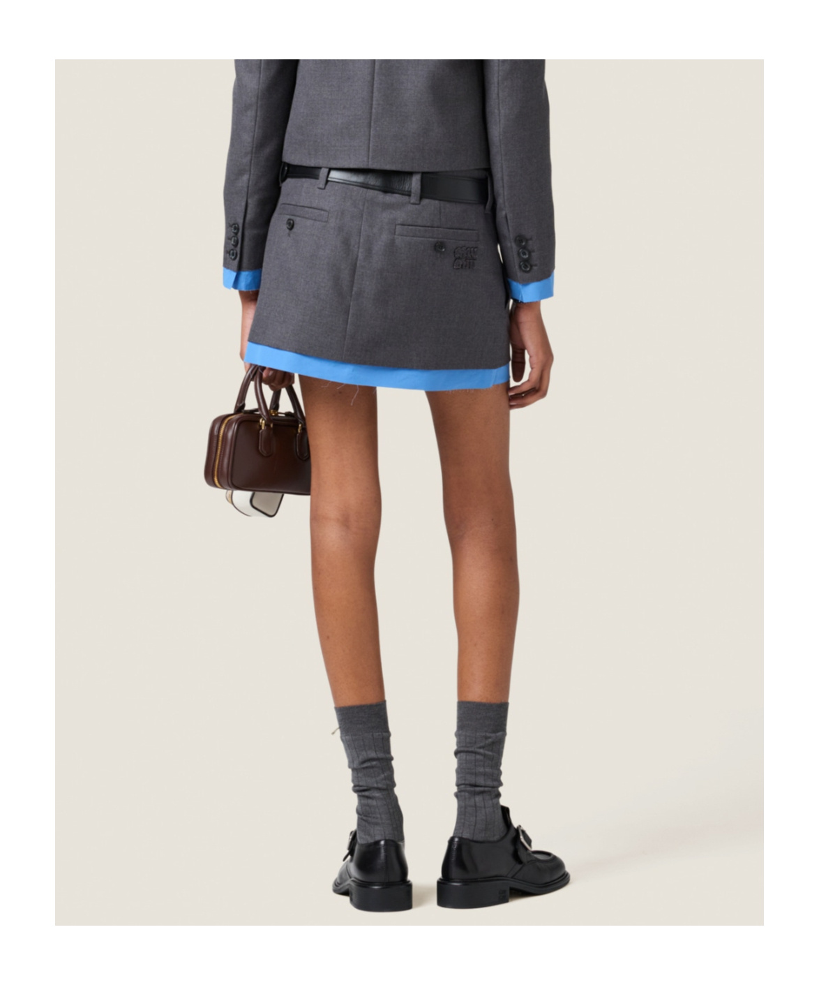 MIU MIU Miu Miu Layered Mini Skirt